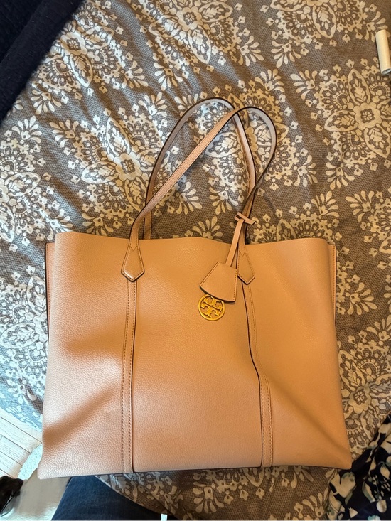 Tory Burch | Bags | Tory Burch Pink Pebbled Leather Workcomputer Tote ...